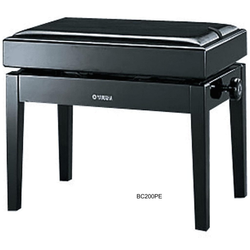 Yamaha Adjustable Clavinova Piano Bench, Polished Ebony BC200PE – Bashs ...