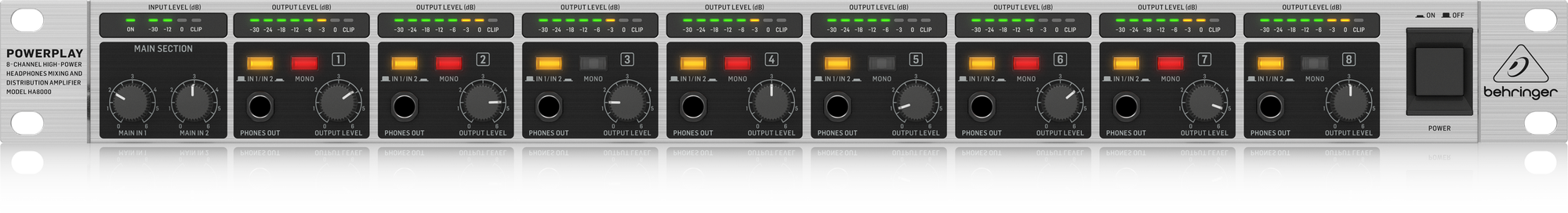 Behringer Powerplay Pro-8 Ha8000 V2 Amp – Bashs Music